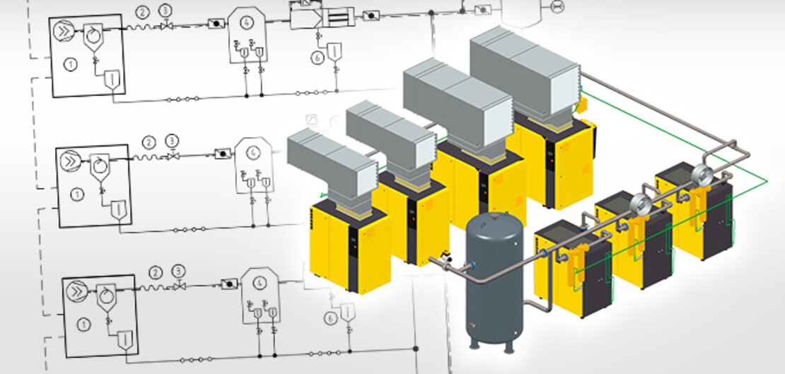 The optimum compressed air station
