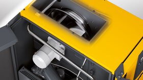 Rotary screw compressors with belt drive